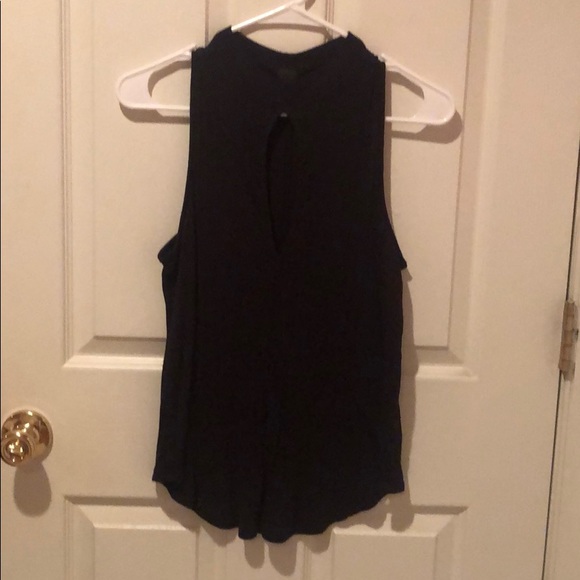 Free People | Tops | Fp Black Keyhole Tank | Poshmark